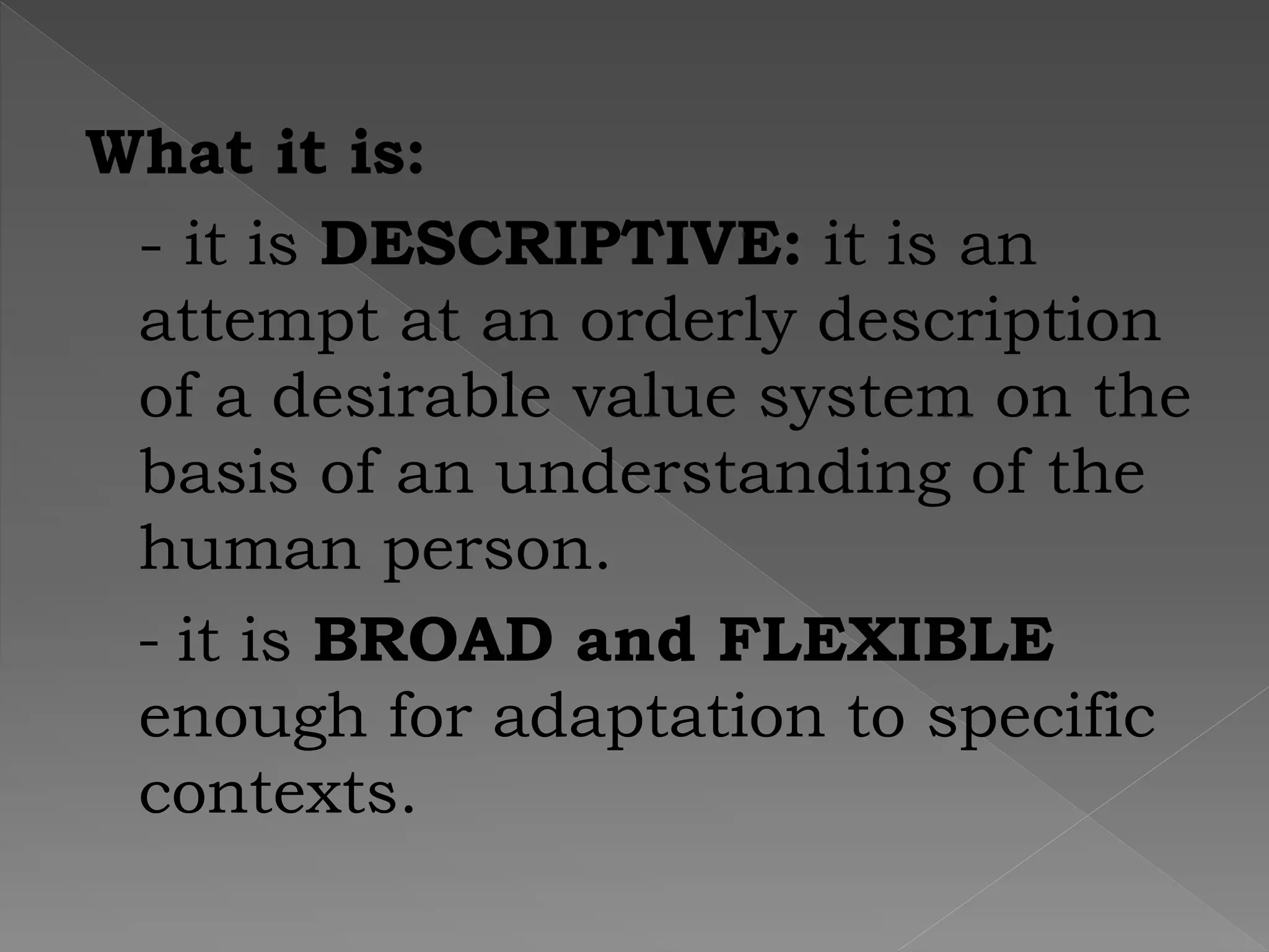 Values conceptual framework | PPTX