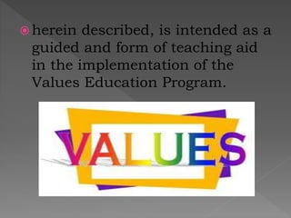 Values conceptual framework | PPTX