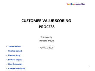 Value scoring next steps | PPT