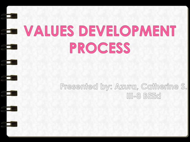 Values development process | PPTX | Education