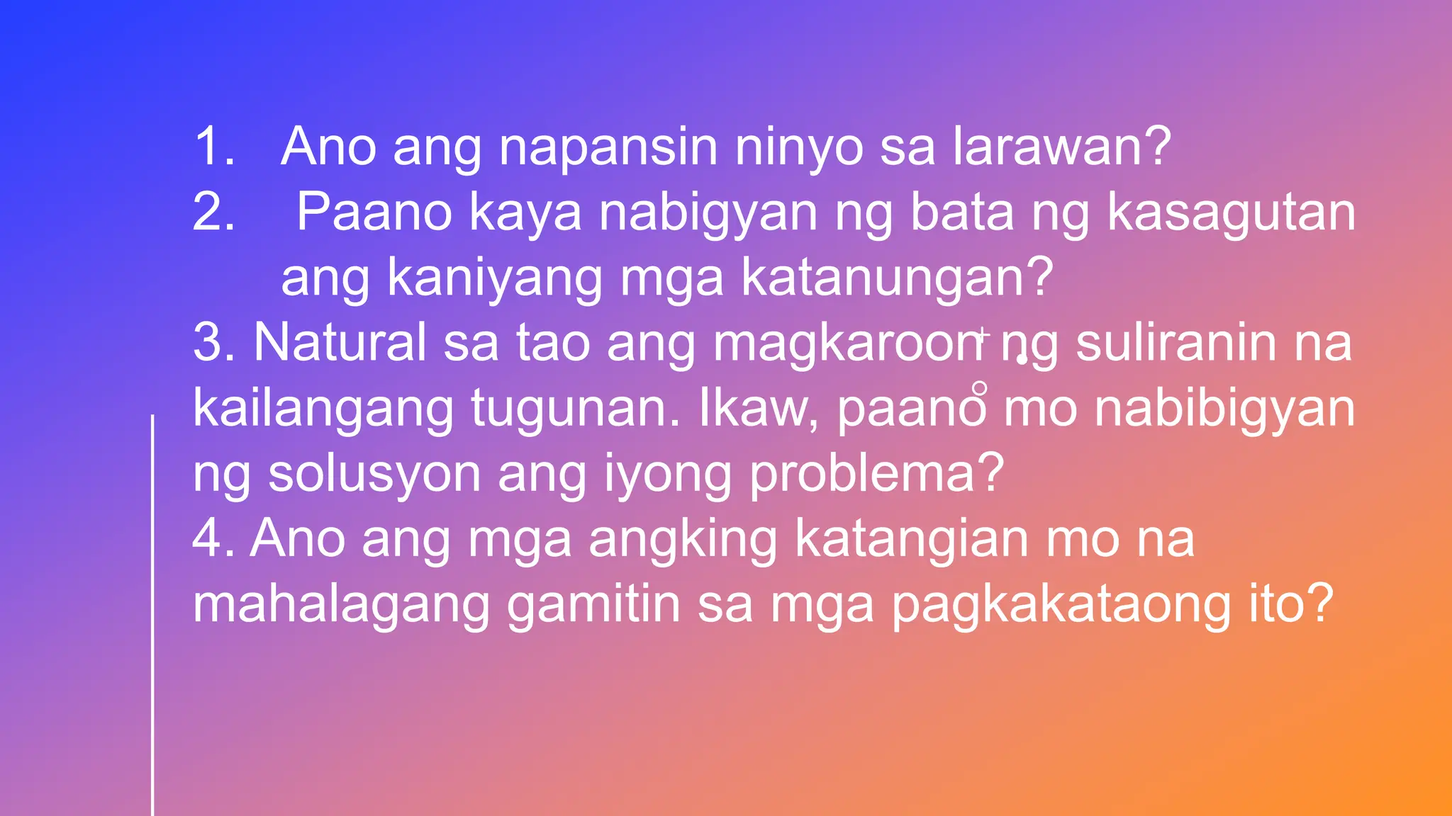 Values education PPt week 1 isip at kilos loob | PPTX