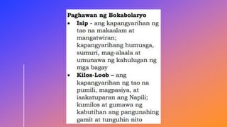 Values education PPt week 1 isip at kilos loob | PPTX