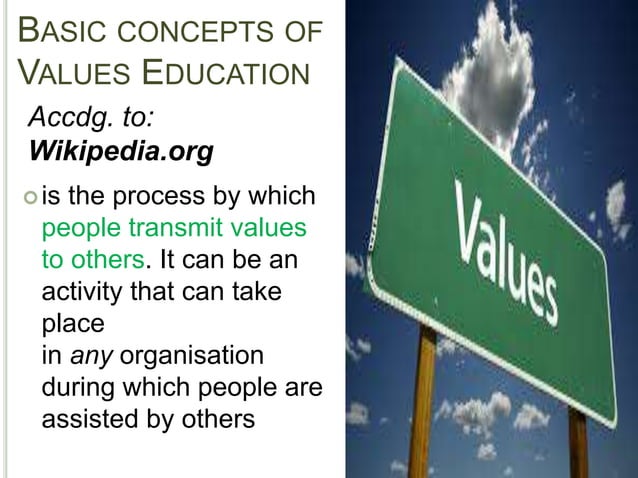 Values education | PPTX | Education