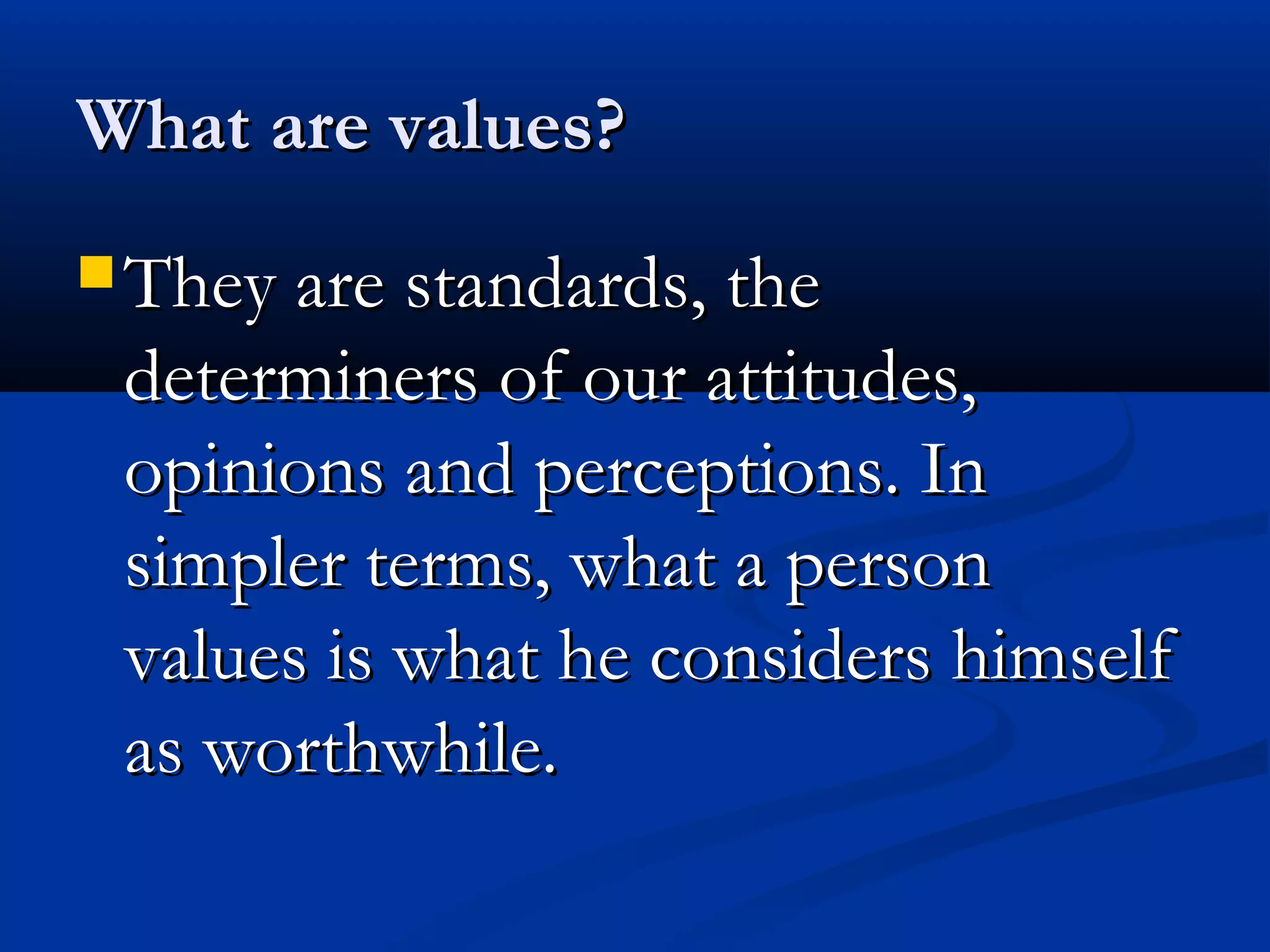 Values education 7 | PPT