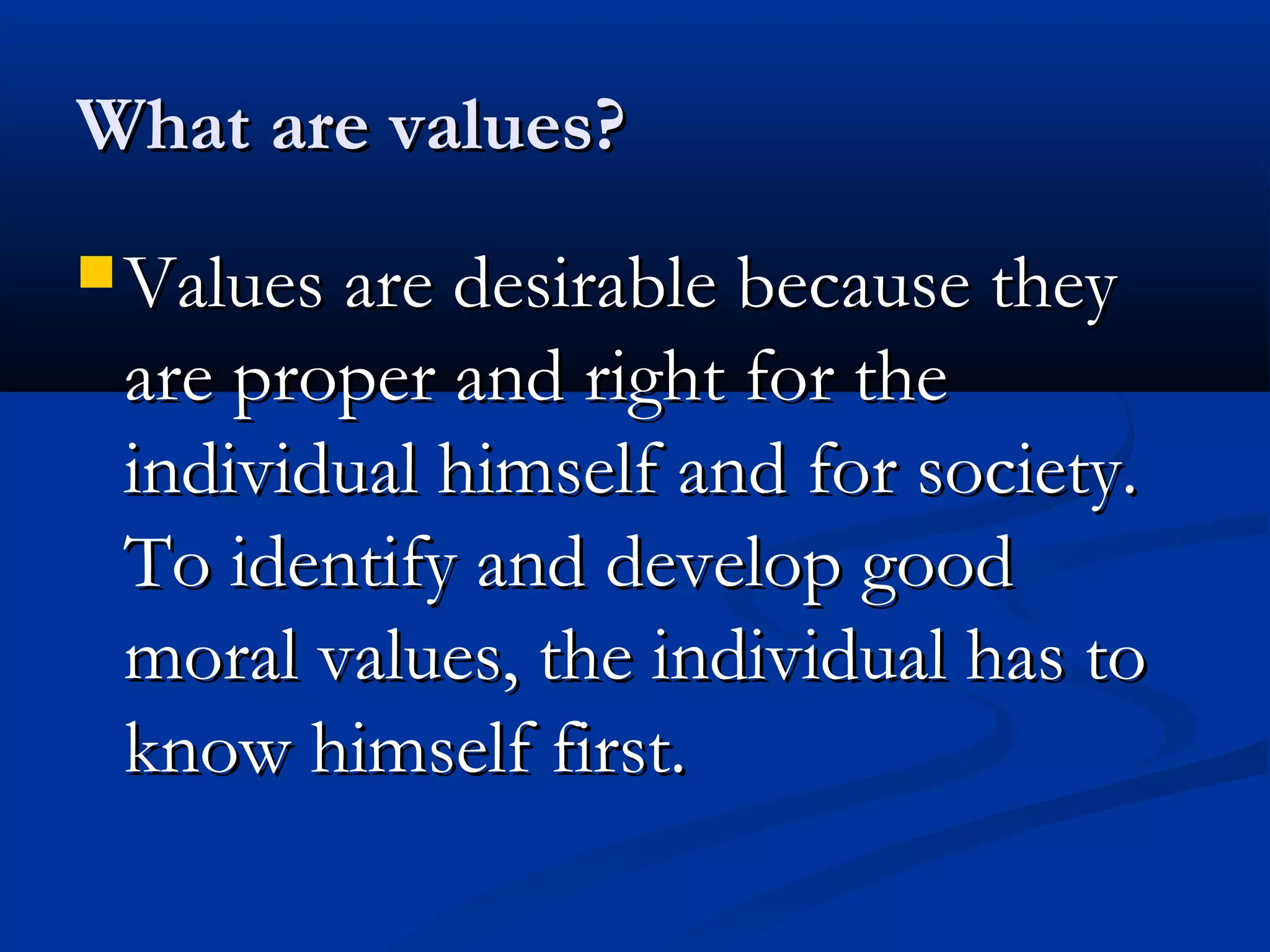 Values education 7 | PPT