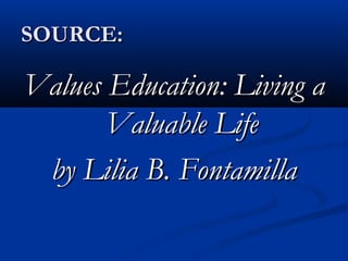 Values education 7 | PPT