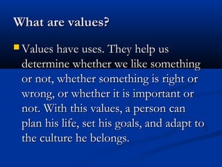 Values education 7 | PPT