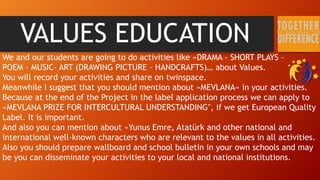 Values education project process | PPT