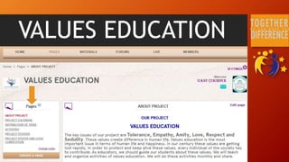 Values education project process | PPT