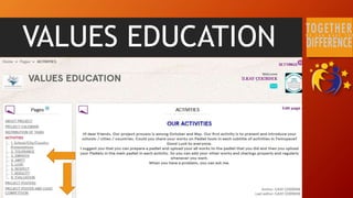 Values education project process | PPT
