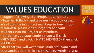 Values education project process | PPT