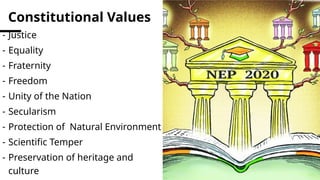 Values Education through NEP 2020.pptx. | PPTX