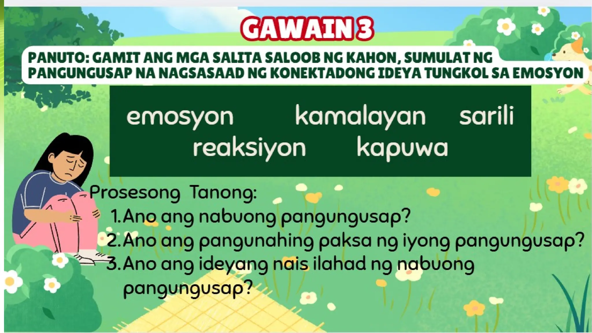 Values Education Kamalayan sa mga Emosyon | PPTX