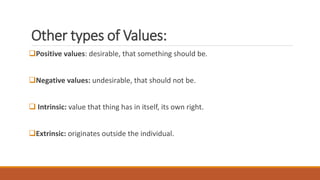 Value Set , professional values, value conflicts | PDF