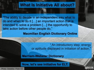 Values for ELT #3: initiative | PDF