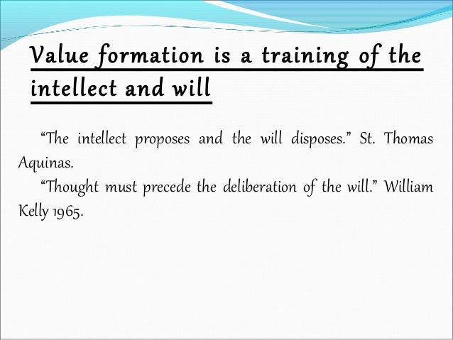 Values formation..