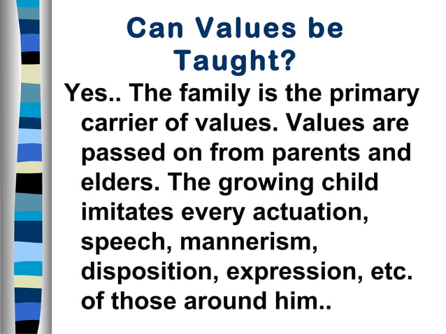 Values formation | PPT