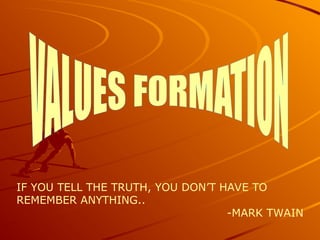 the importance of values formation in the Philippines | PPT