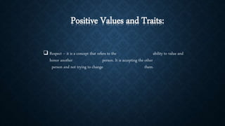 Values grade 5 | PPTX