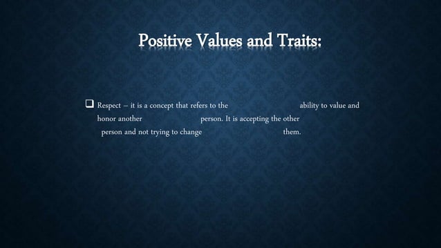 Values grade 5 | PPTX