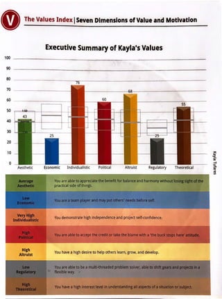 Values index assessment summary report | PDF