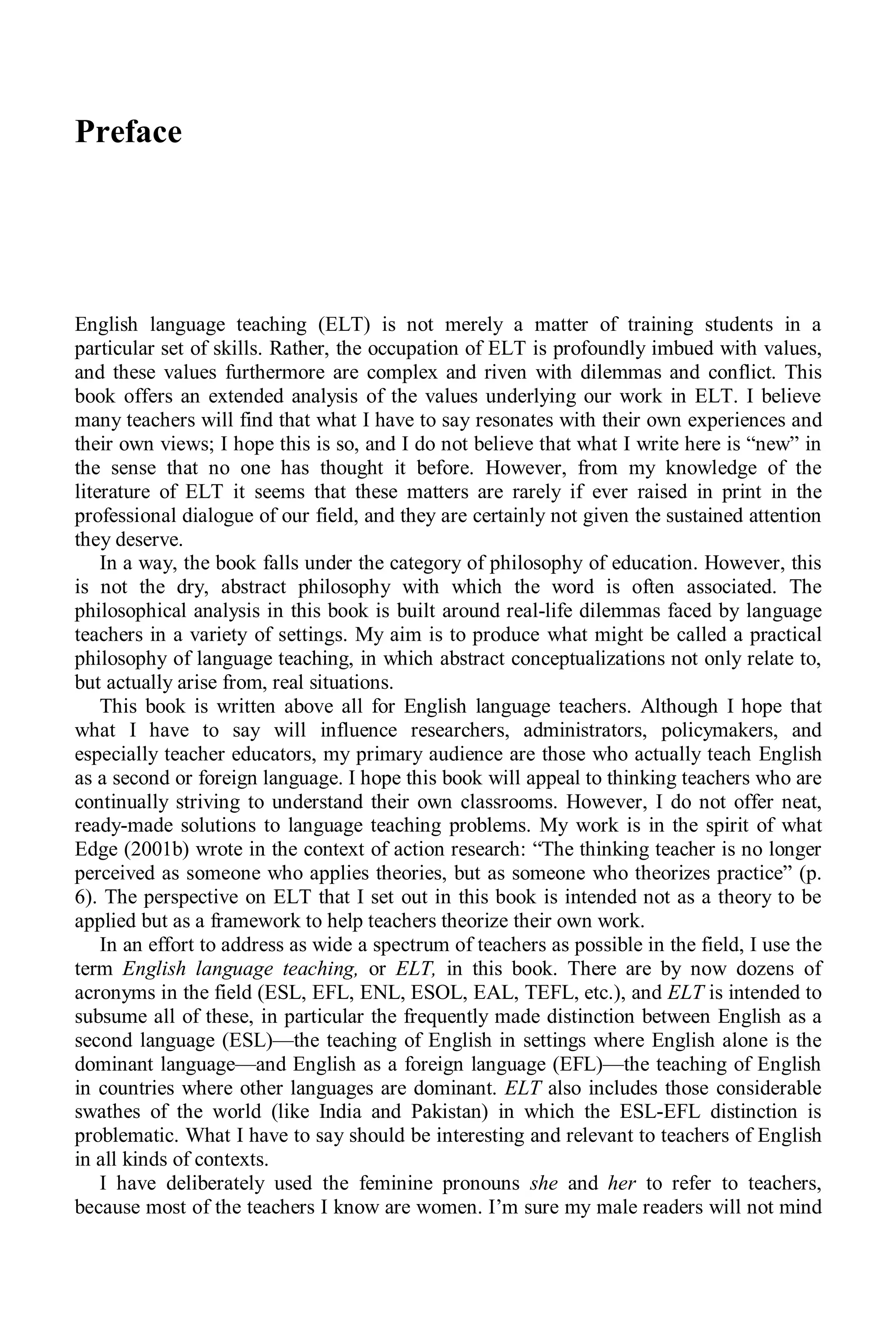 Values in english language teaching | PDF | Education