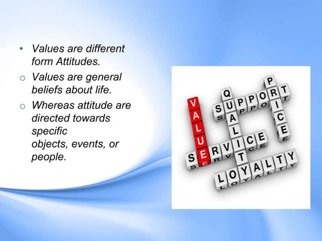 Values in management of organisation | PPTX