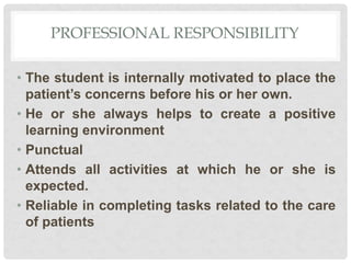 Values in Medicine Professionalism.ppt