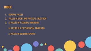 Values in sport | PPTX