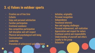 Values in sport | PPTX