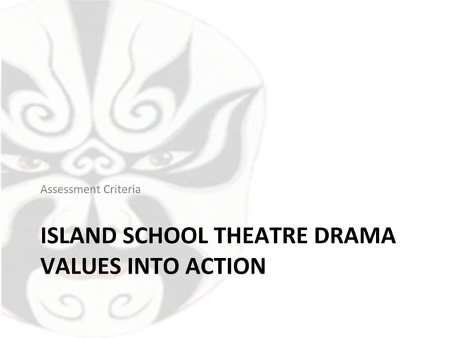 Values Into Action | PPT | Drama | Genres