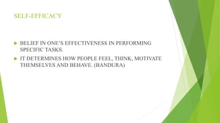 PERSONAL VALUES AND SELF-EFFICACY | PPT