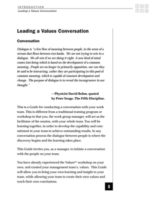 Values: A Manager's Guide | PDF