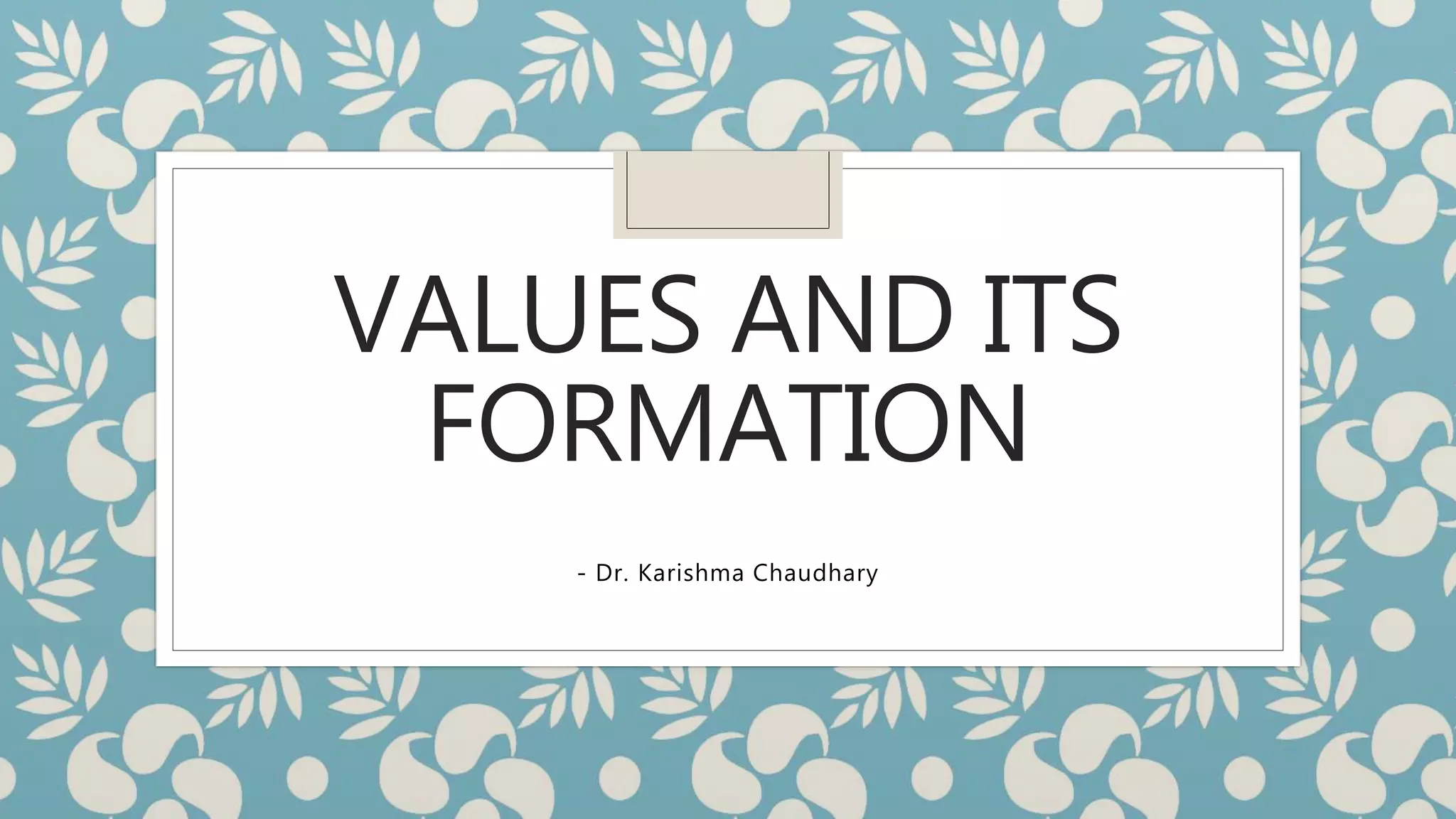 Values Morals And Ethics Pptx