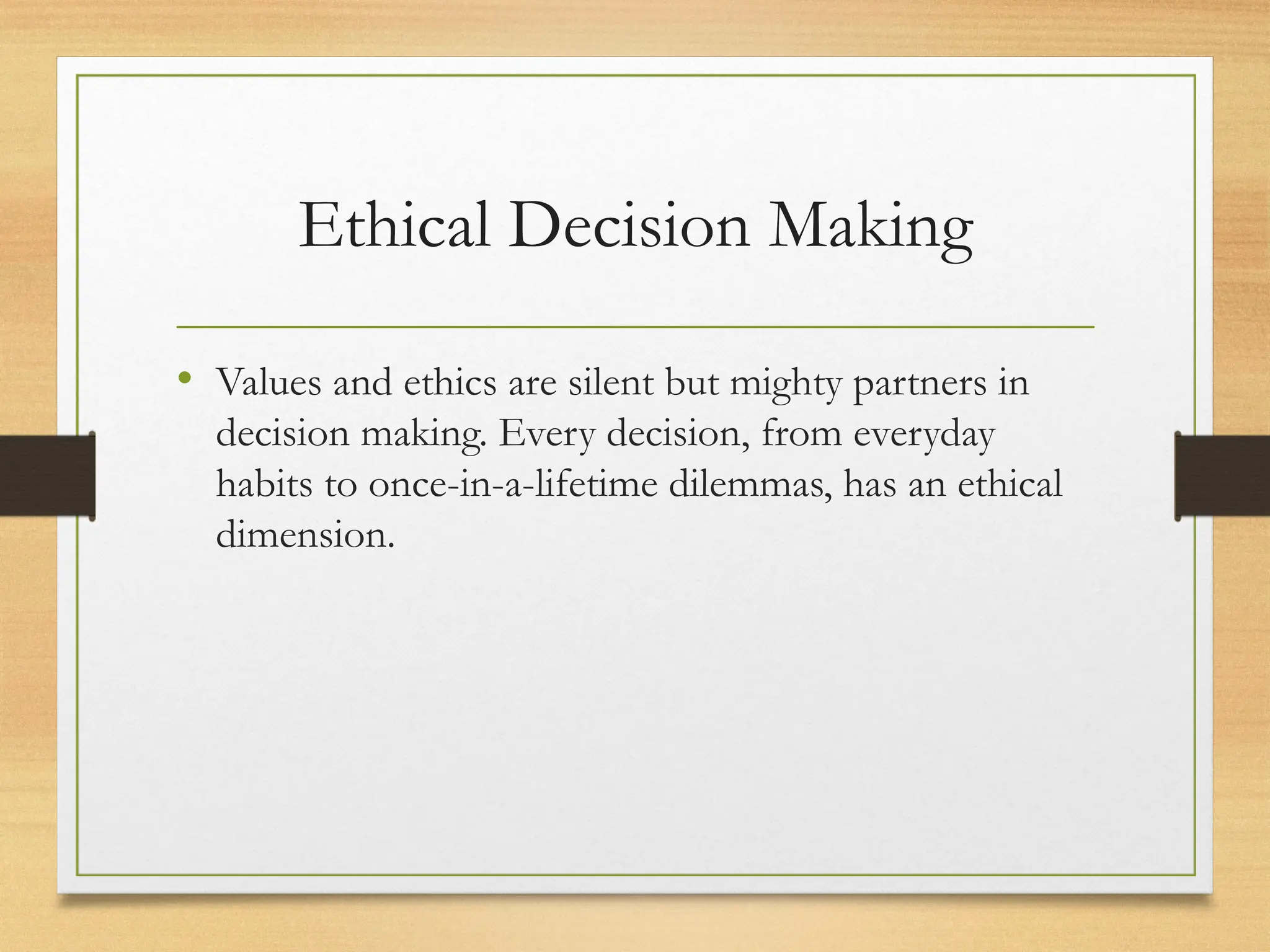 Values, morals, and ethics in daily life | PPT