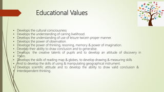 Values of geography | PPTX