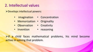 Values of learning mathematics & correlation of mathematics | PPTX