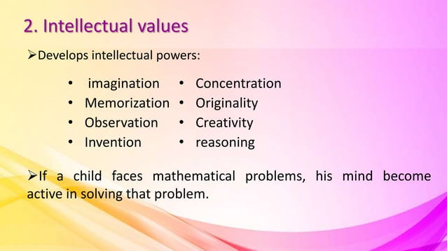 Values of learning mathematics & correlation of mathematics | PPTX ...