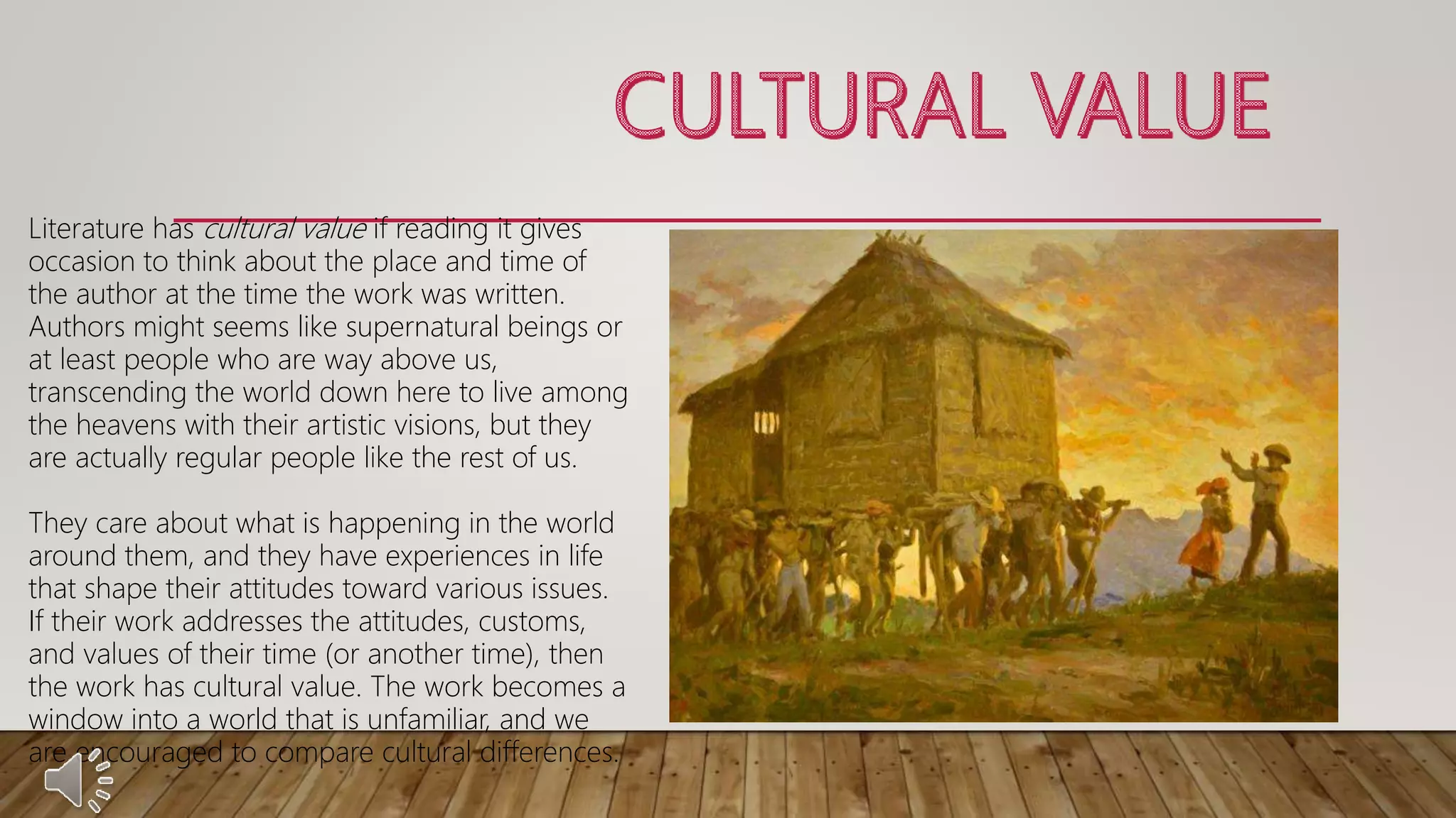 Values of Literature | PPTX