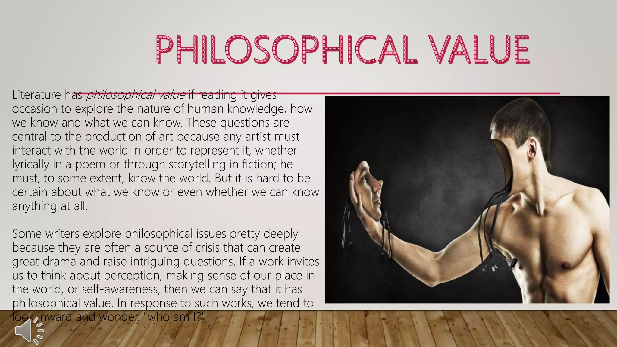 Values of Literature | PPTX