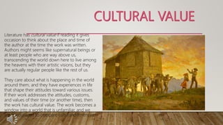 Values of Literature | PPTX
