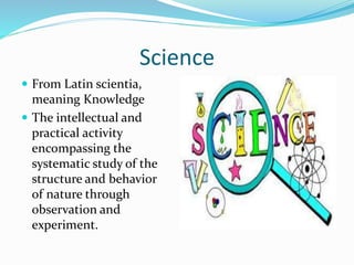 Values of science | PPTX