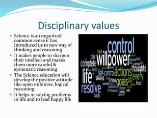 Values of science | PPTX
