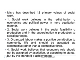Values of social work | PPTX