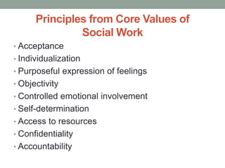Values of social work | PPSX