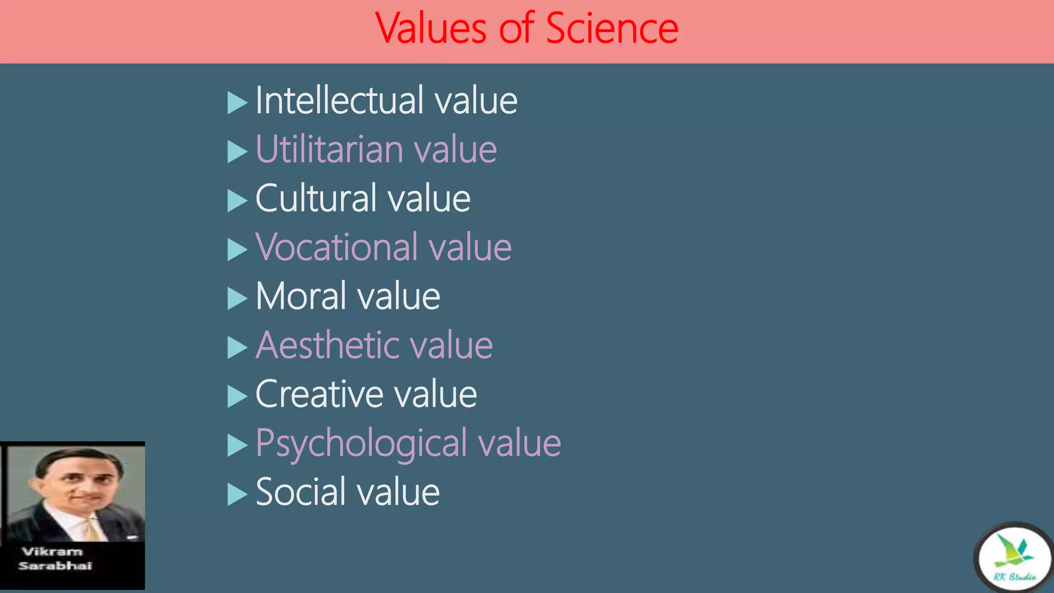 Values of studying science ppt | PPT