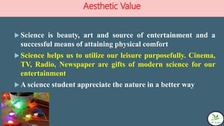 Values of studying science ppt | PPT