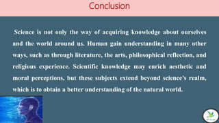 Values of studying science ppt | PPT