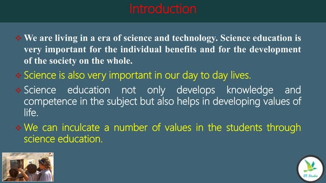 Values of studying science ppt | PPT | Free Download