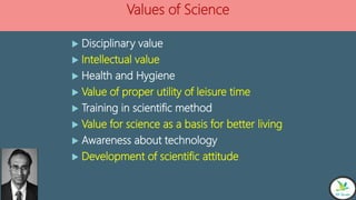 Values of studying science ppt | PPT